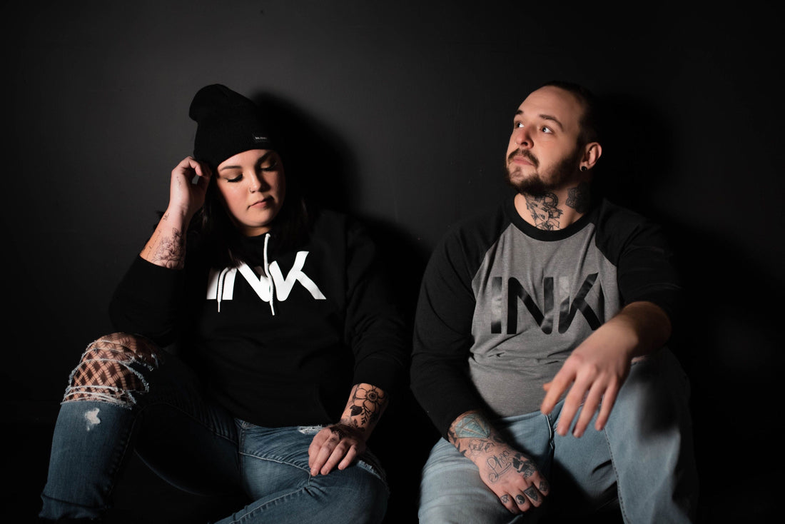 INK Women's Black Pullover Hoodie