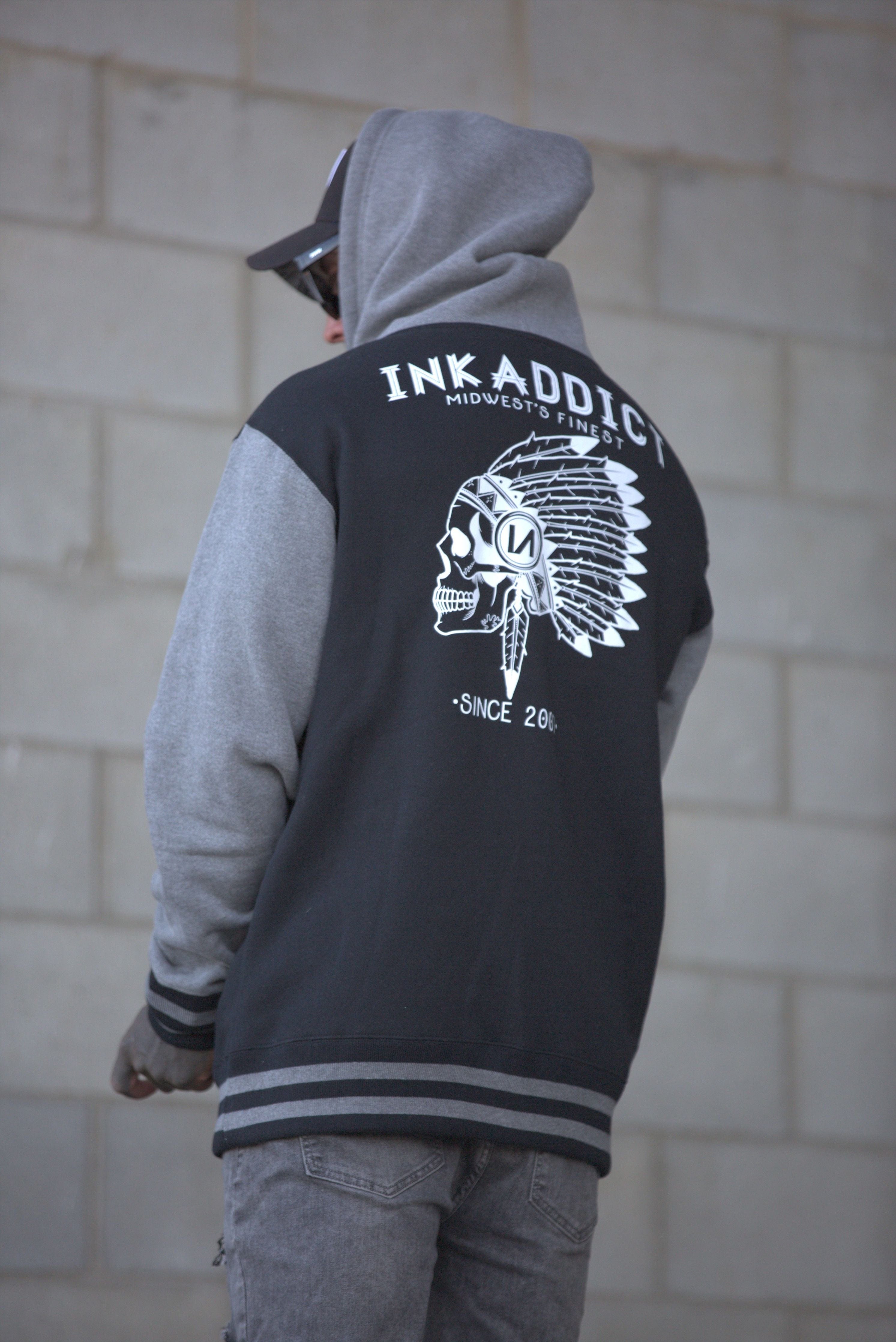Chief Unisex Black/Gunmetal Varsity Zip