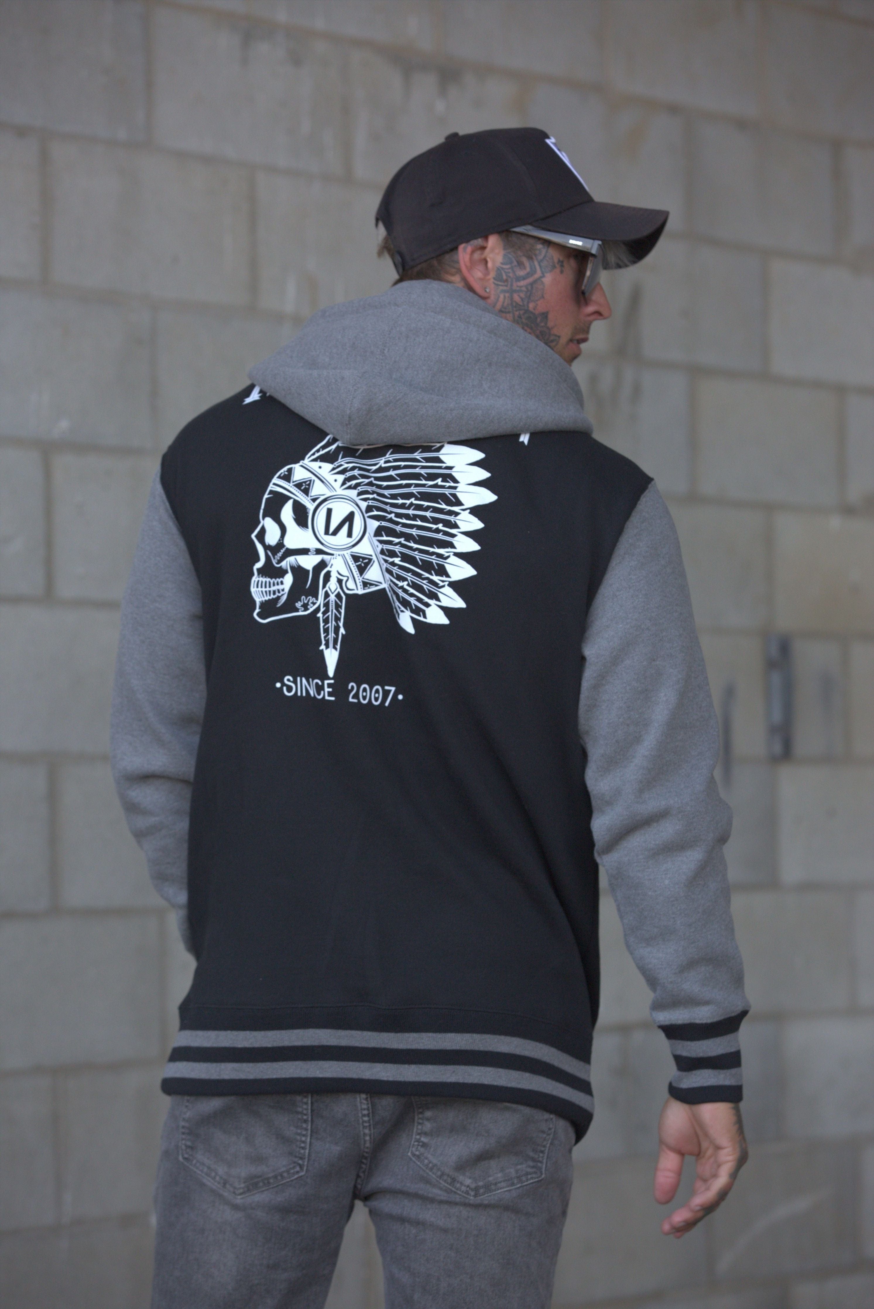 Chief Unisex Black/Gunmetal Varsity Zip