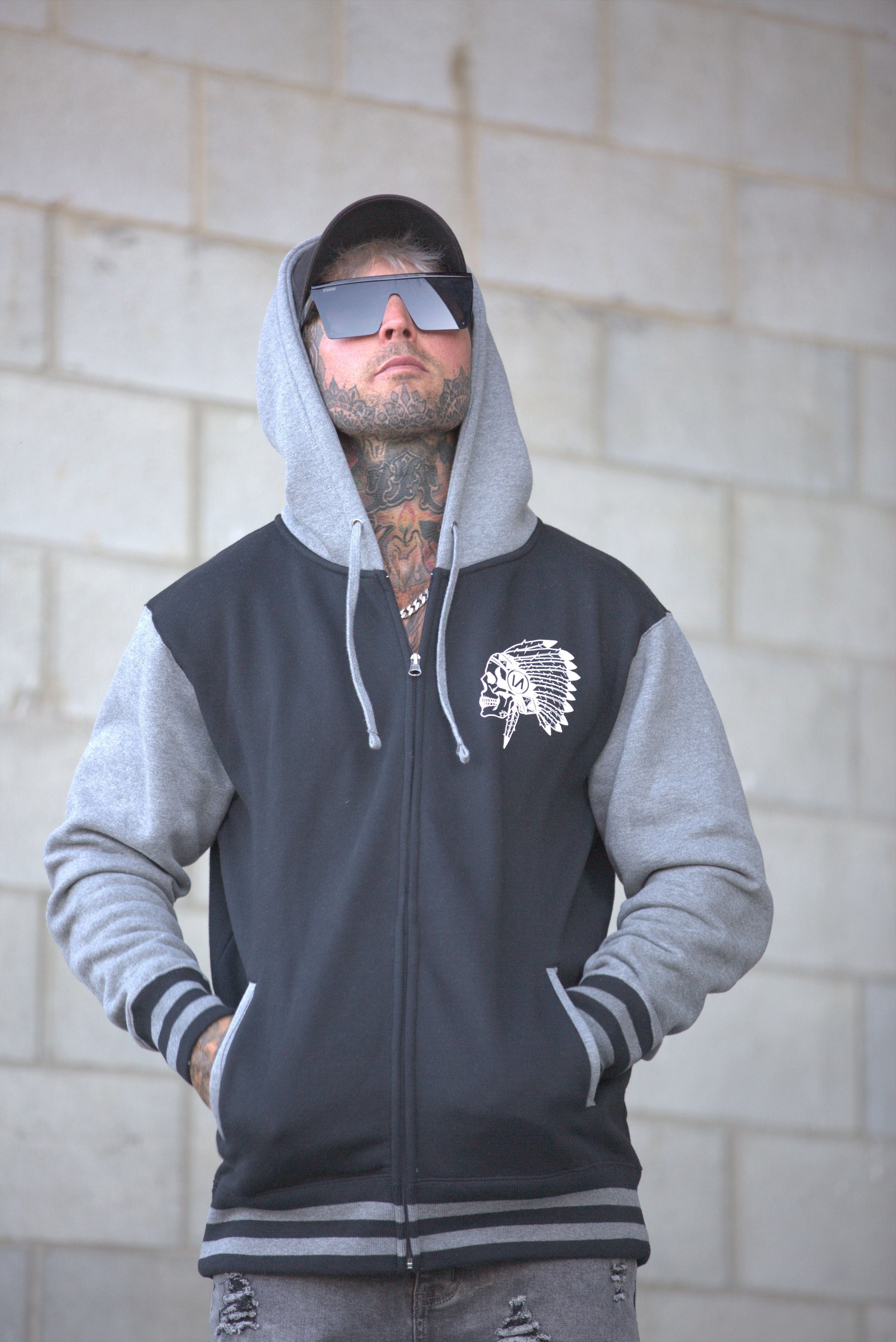 Chief Unisex Black/Gunmetal Varsity Zip